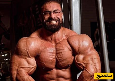 فیلم اجرای فیگور خرچنگی بهروز تابانی رقیب سرسخت هادی چوپان روی استیج ؛ عضلات جهنمی بهروز در مسابقه