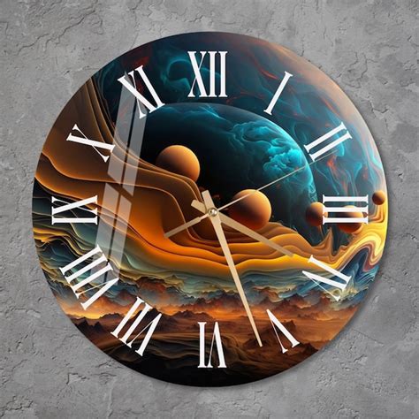 Planet Clock Etsy
