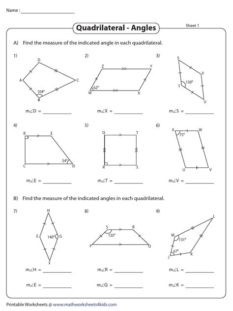 Kutasoftware Geometry Triangle Angle Sum Part 1 Worksheets Library