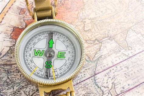 Premium Photo Concept Of Travel Map And Compass