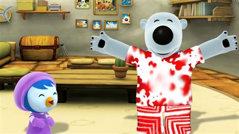 뽀로로놀이교실 뽀로로게임 옷감 물들이기 색깔 놀이 Youtube