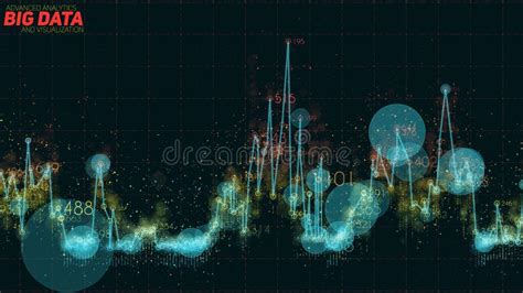 Big Data Abstract Graph Finance Or Stock Market Visualization Cash