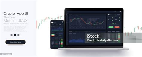 전자 장치 벡터 그림에 거래 촛대 차트 증권 거래소 시장 그래프 분석 Ui 스마트 폰 데스크톱 및 태블릿에 Ux 외환 시장 바이너리 옵션 거래를위한 앱 화면 증권 시장과