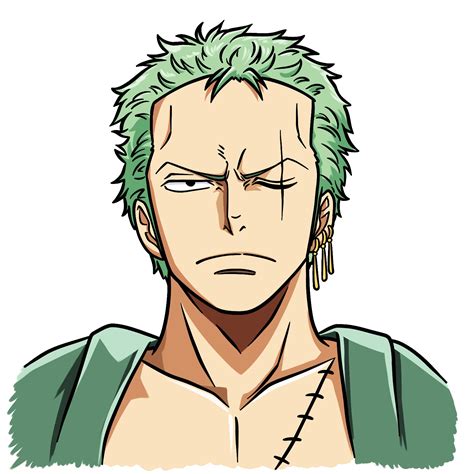 Learn How To Draw Zoros Face Easy One Piece Drawing Guide