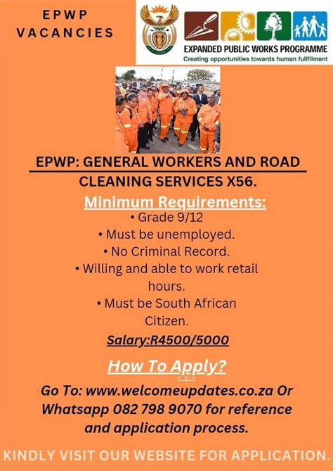 Epwp General Work Epwp Jobs Applications 2024 Are Now Open