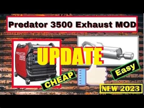 Predator 3500 Generator Exhaust Extension Mod The Best Cheapest