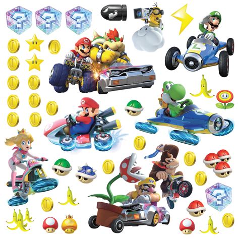 Nintendo Mario Kart 8 Wall Stickers Kr 199 På Lager Til Omgående