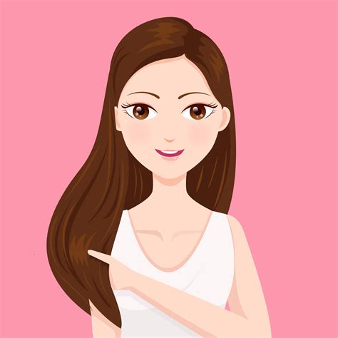 Straight Hair Clipart