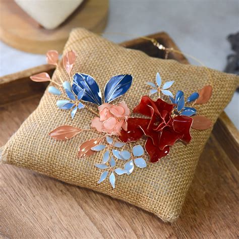 Handcrafted Resin Floral Jewellery Resin Jewellery India The
