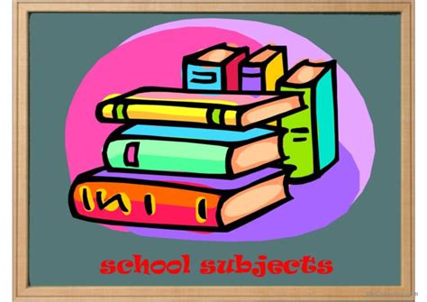 School Subjects Clip Art