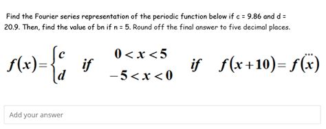 solved fourier series of period 2l will upvote for your