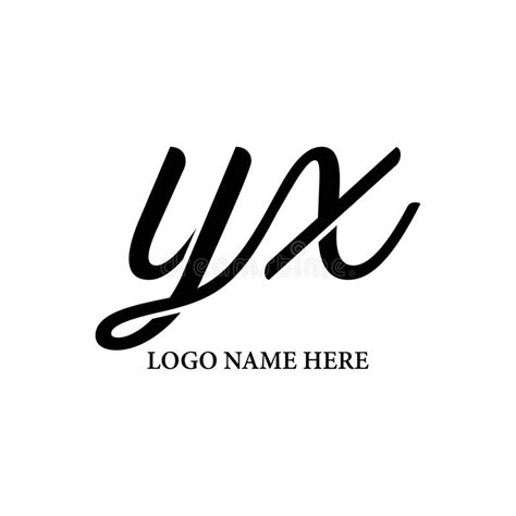 Yx Logo Design Modern Minimal Creative Professional Stock Vector