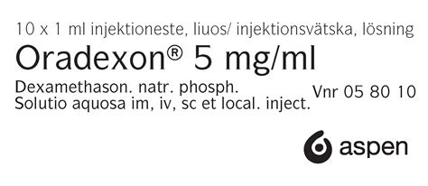 Oradexon 5 Mgml Injektioneste Liuos 10 X 1 Ml Verkkoapteekkifi