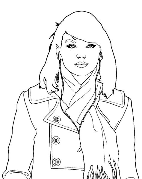 Dibujos De Taylor Swift Para Colorear