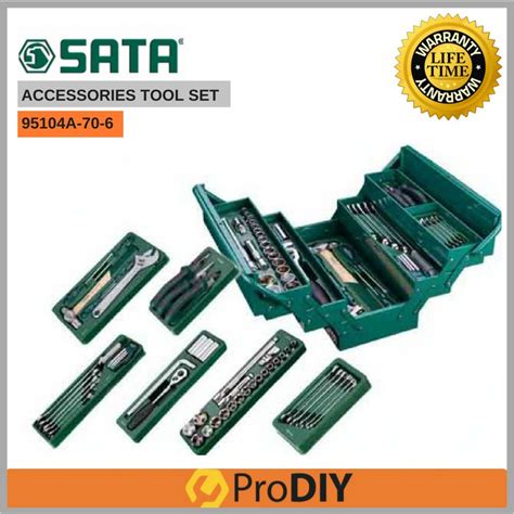 Sata 95104a 70 6 Tools Accessories Tool Box Set Shopee Malaysia