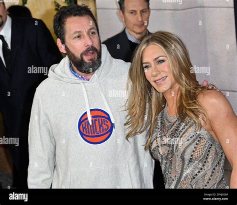 Los Angeles Usa 28th Mar 2023 Adam Sandler And Jennifer Aniston At