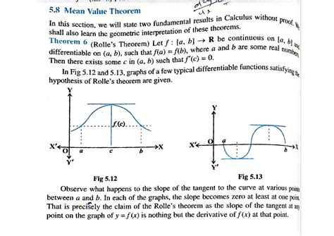 Mean Value Theorem It S Mathematics Basic Maths Studocu