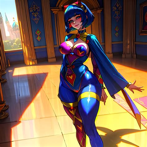 A Superhorny Jester Ai Girl Very Tall Thick Thighs Openart