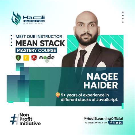 Hadi E Learning On Linkedin Mean Meanstack Course Instructor