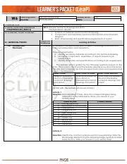 TLE Technical Drafting Week Pdf W Learning Area Quarter I LESSON TITLE II MOST