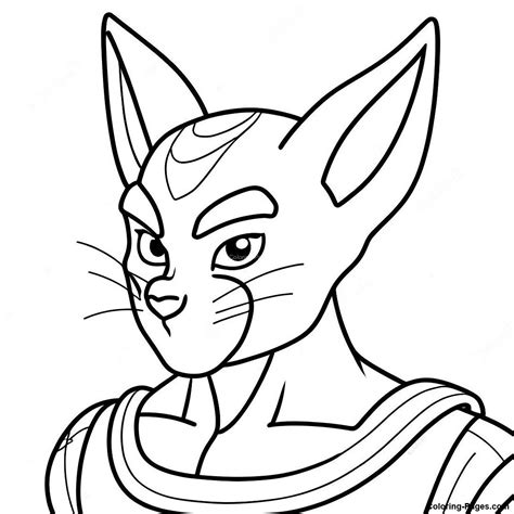 Beerus Coloring Page Coloring