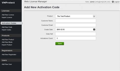 Vmprotect Software Licensing System