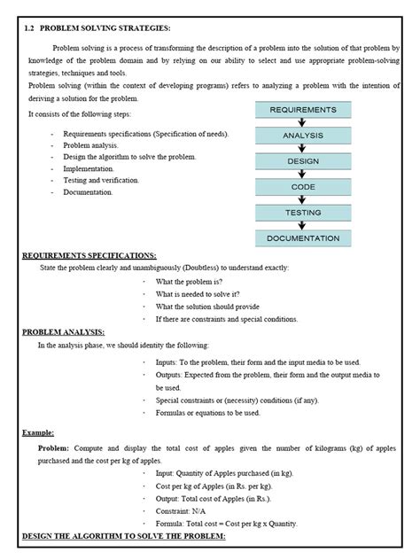 1 2 problem solving strategies pdf computer program programming