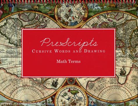 Prescripts Cursive Words And Drawing Math Terms Old Exodus Books