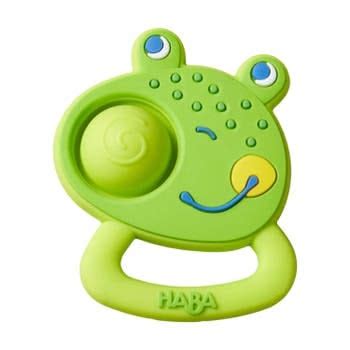 Haba Popping Frog Silicone Teething And Clutching Toy In Multi At