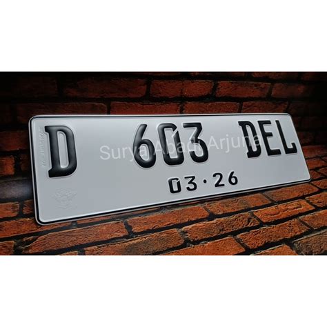 Jual Plat Nomor Putih Custom Shopee Indonesia