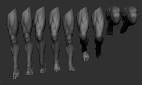 Male Leg Poses 3d Model Turbosquid 1826226