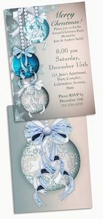 Elegant Ornaments Holiday Party Invitation Elegant Ornamen Flickr