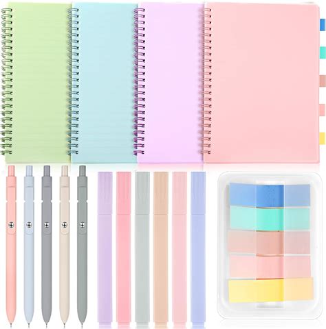 Honoson 16 Pcs Cute Kawaii Notebooks A5 Lined Journal