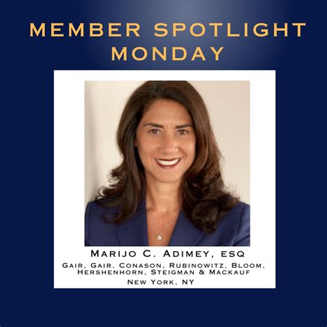 New York State Trial Lawyers Association On Linkedin Marijo Adimey Was Raised On A Simple