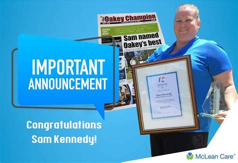 Oakey Rsl 👍congratulations Sam 👍 2020 Oakey Citizen Of