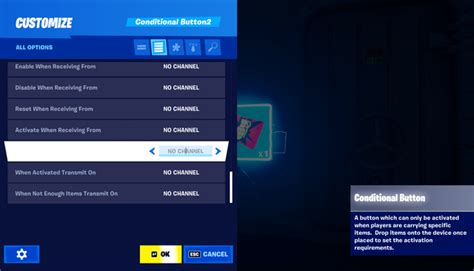conditional button setting is missing an identifier pc player r