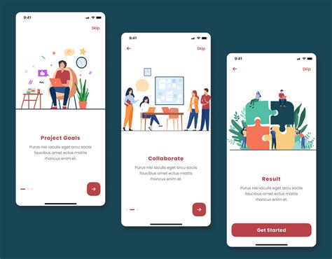Onboarding UI Design Behance