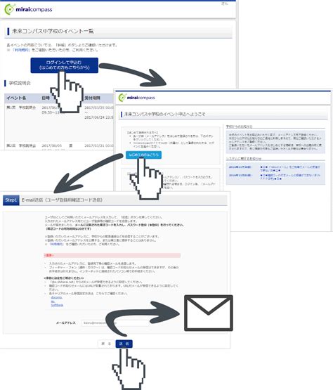 国私立中学、高等学校向けイベント予約サービスmiraicompass