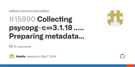 Collecting Psycopg C3118 Preparing Metadata Pyprojecttoml Did Not Run Successfully