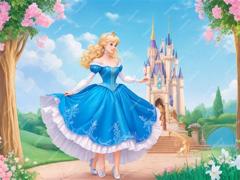 Premium Ai Image Illustration With Princess Cinder Ella Theme