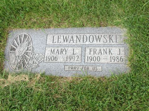 Frank Joseph Lewandowski 1899 1986 Mémorial Find A Grave