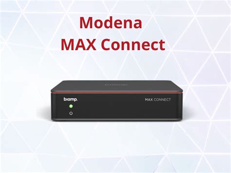 Biamp Przedstawia Modena Max Connect Pierwsze Kompletne Rozwiązanie