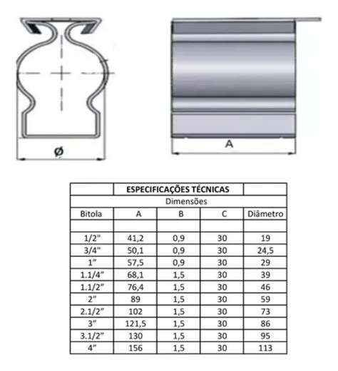 Abraçadeira Tipo D Com Cunha Zincada 1 Polegada Aiedem Em