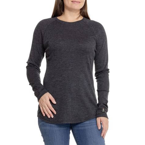 Smartwool Thermal Ribbed Crew Base Layer Shirt Merino Wool Long Sleeve