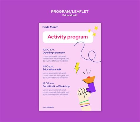 Premium Psd Pride Month Template Design
