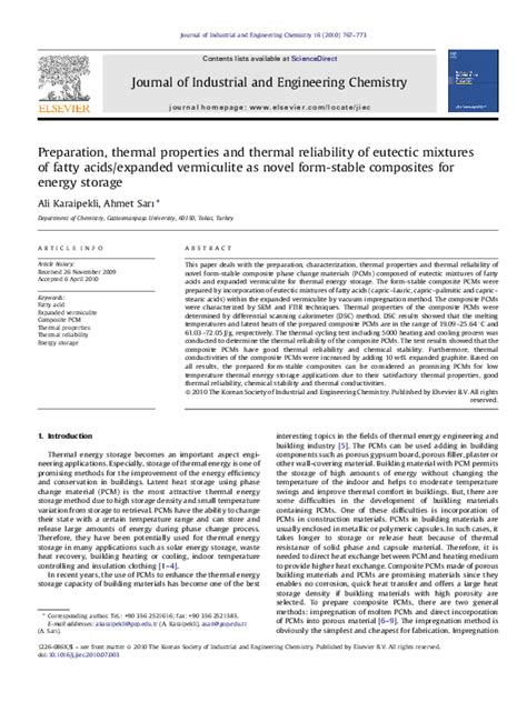Pdf Preparation Thermal Properties And Thermal Reliability Of Capric