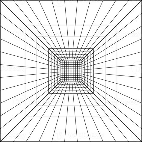 Abstract 3d Thin Line Wireframe For Futuristic Design Element 11028824 Png