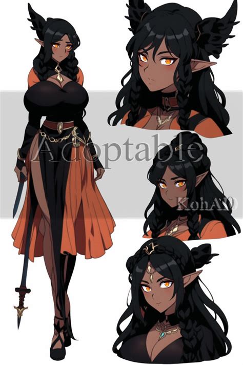 Closed Adopt Dark Elf Noble Lady By Kohai0 On Deviantart
