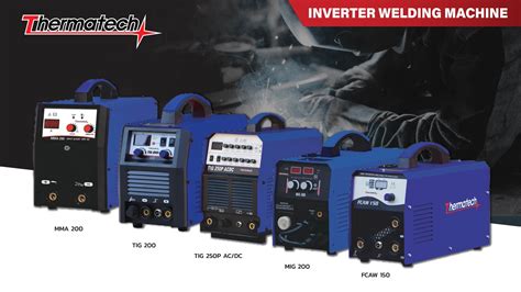 Single Phase Inverter Welding Machine Fcaw 150a Thermatech Thermal
