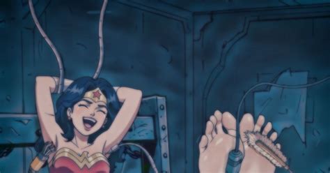 Barefoot Wonder Woman Tickling Trap Tornadoriseのイラスト Pixiv